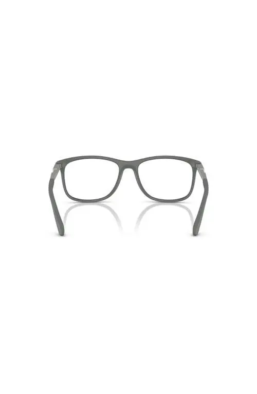 Emporio Armani Rectangle Full Rim Eyeglasses - Grey