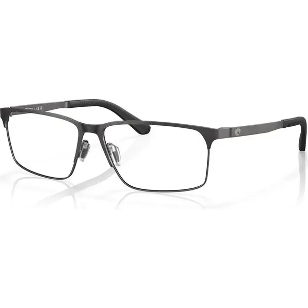 COSTA 56mm Rectangle Eyeglasses - Black