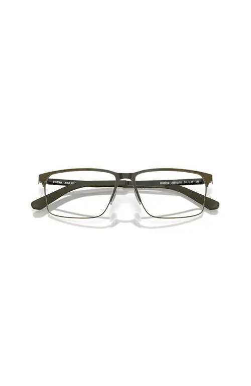 COSTA 56mm Rectangle Eyeglasses - Copper