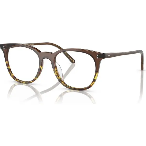 Oliver Spencer 49mm Rectangle Optical Glasses - Brown