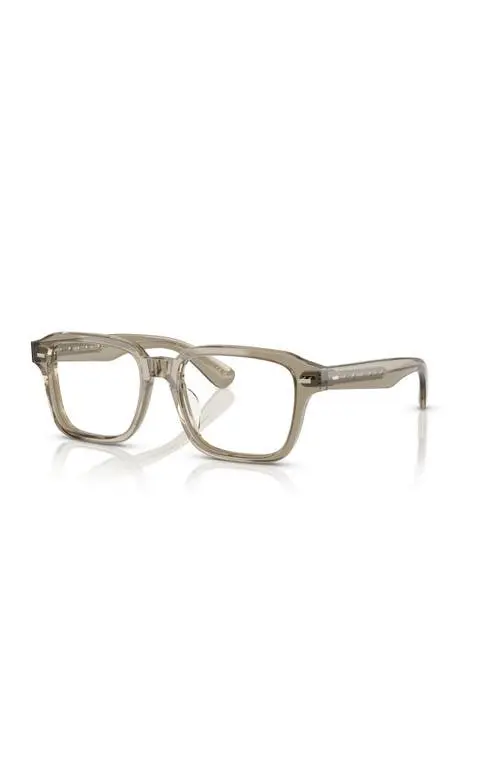 Oliver Spencer 51mm Full Rim Rectangle Eyeglasses - Green
