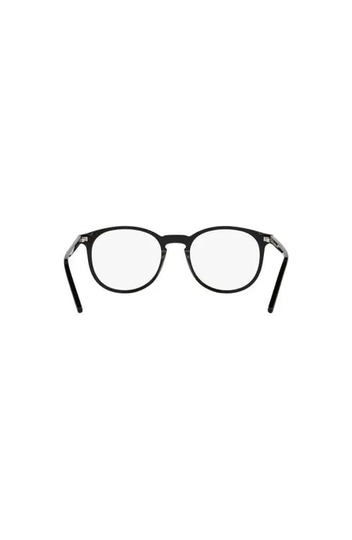 Saint Laurent 50mm Round Optical Glasses - Black