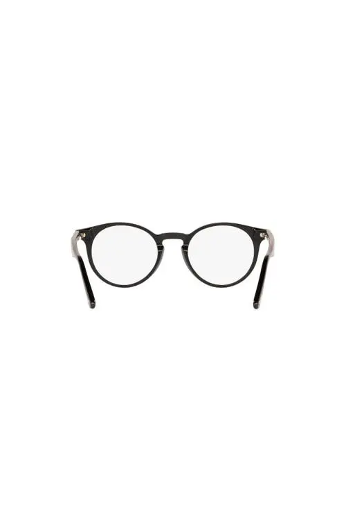 TOM FORD 48mm Round Optical Glasses - Black