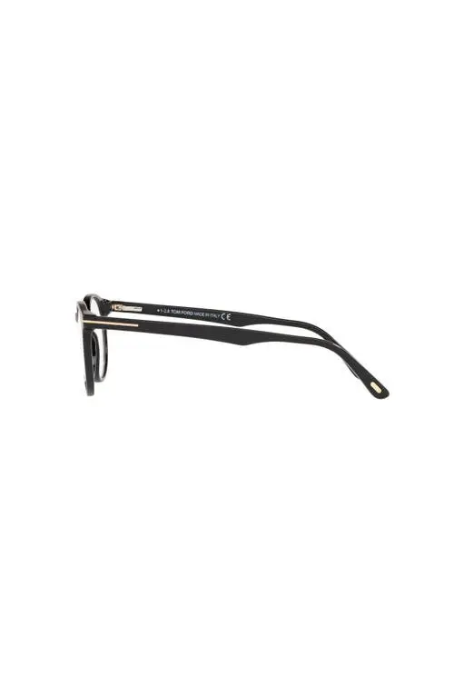 TOM FORD 48mm Round Optical Glasses - Black