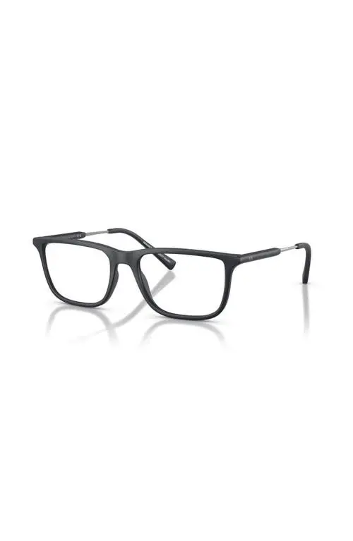 Armani Exchange 54mm Rectangle Eyeglasses - Blue