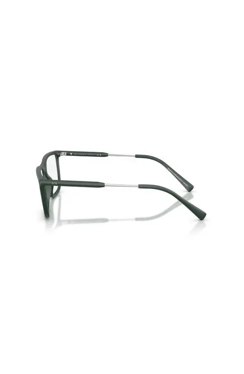Armani Exchange 54mm Rectangle Eyeglasses - Green