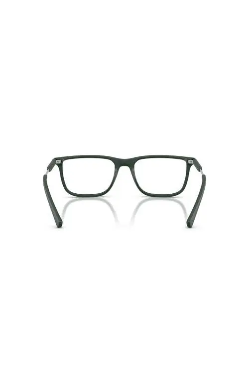 Armani Exchange 54mm Rectangle Eyeglasses - Green