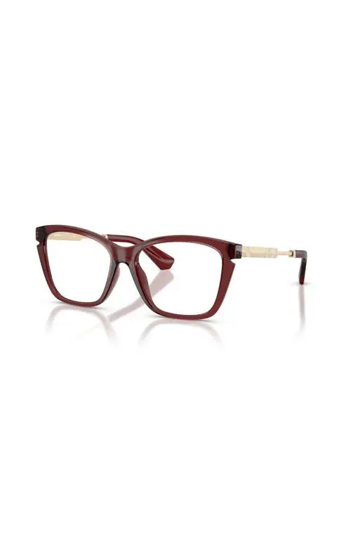 Burberry 54mm Cat Eye Optical Glasses - Red