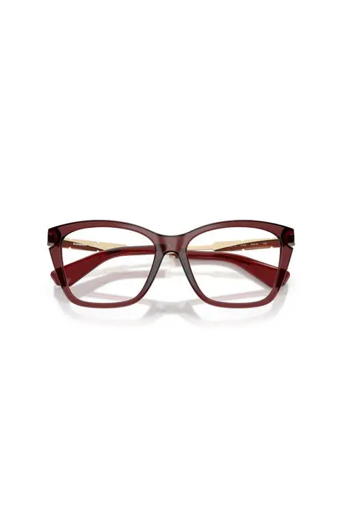 Burberry 54mm Cat Eye Optical Glasses - Red