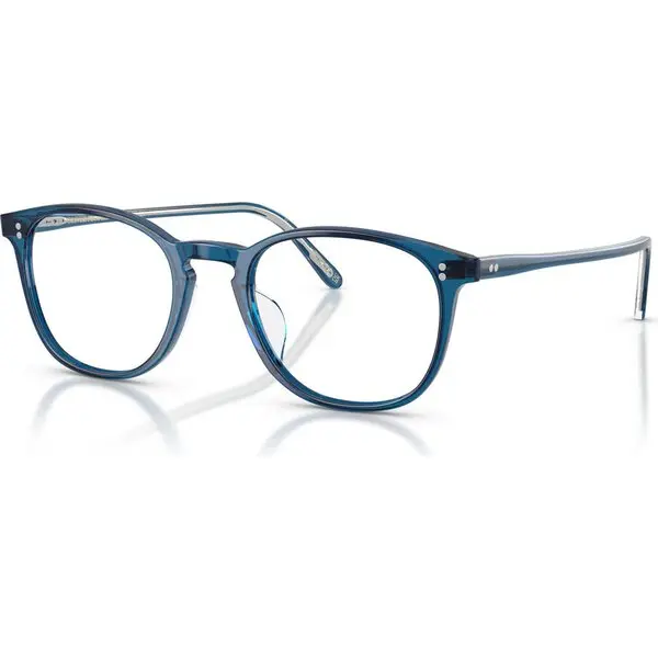 Oliver Spencer 52mm Square Optical Glasses - Blue