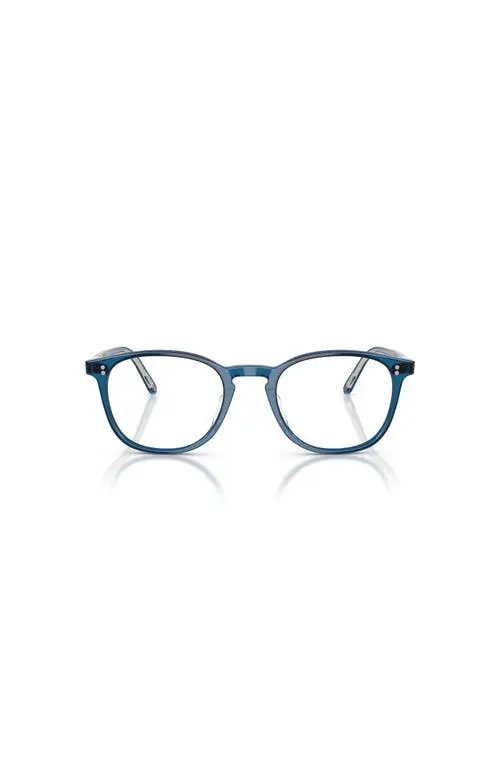 Oliver Spencer 52mm Square Optical Glasses - Blue