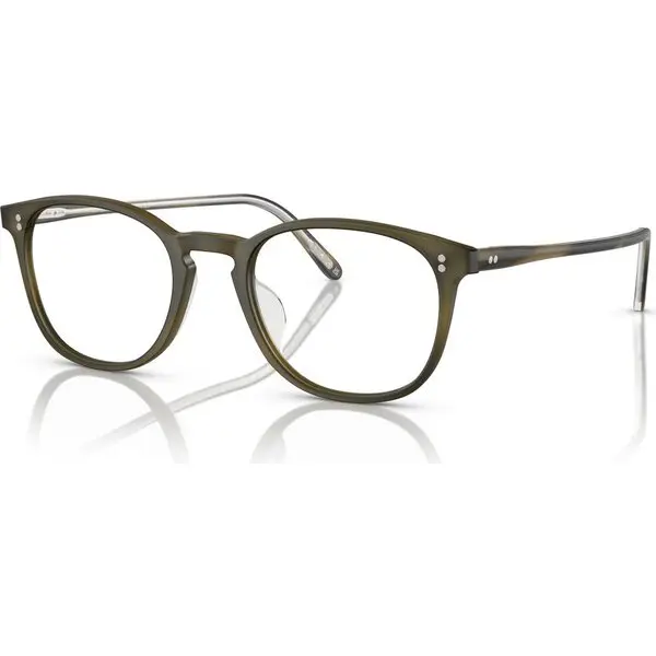 Oliver Spencer 52mm Square Optical Glasses - Brown