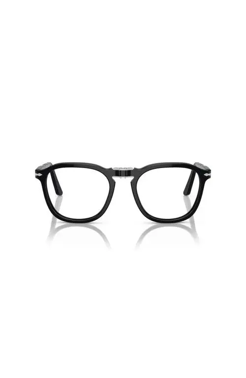 Persol 52mm Square Eyeglasses - Black