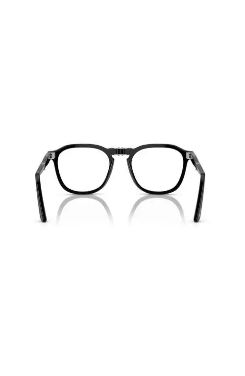 Persol 52mm Square Eyeglasses - Black