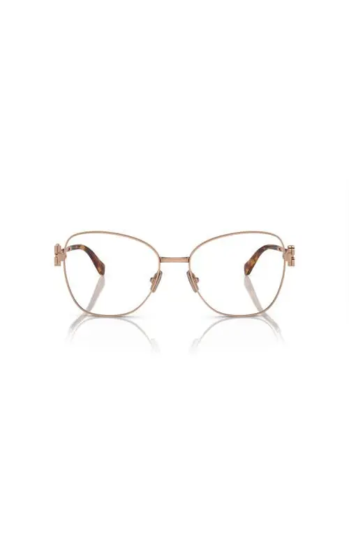 Miu Miu 56mm Pilot Optical Glasses - Pink