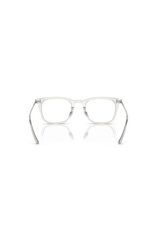 Oliver Spencer Rectangle Pillow Frame Eyeglasses - Grey