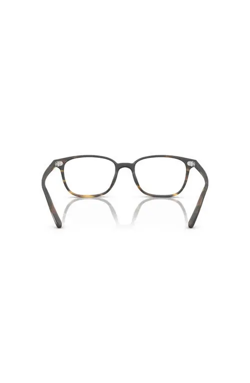 Oliver Spencer Square Frame Eyeglasses - Brown