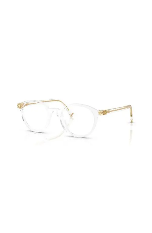 Miu Miu 50mm Round Optical Eyeglasses - Transparent