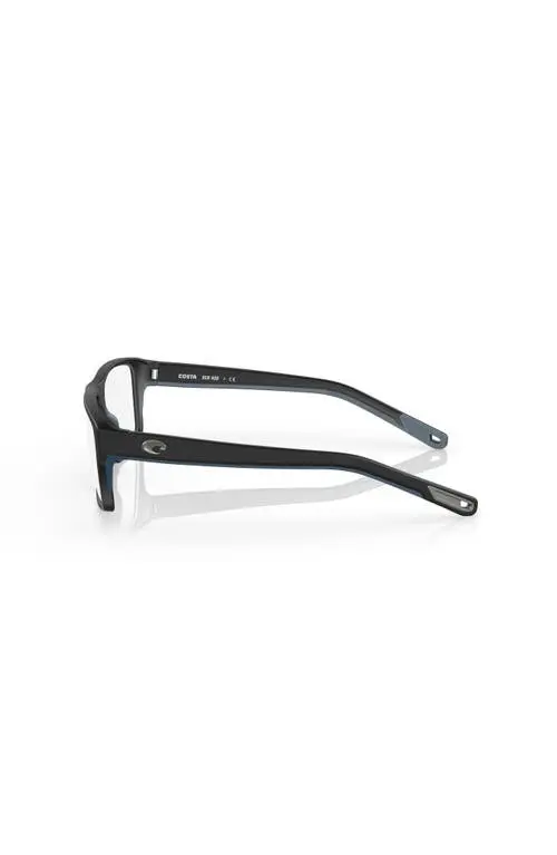 COSTA 59mm Rectangle Optical Glasses - Black
