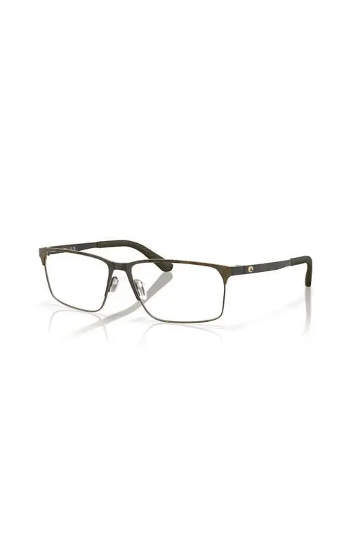 COSTA 54mm Rectangle Full Rim Eyeglasses - Copper