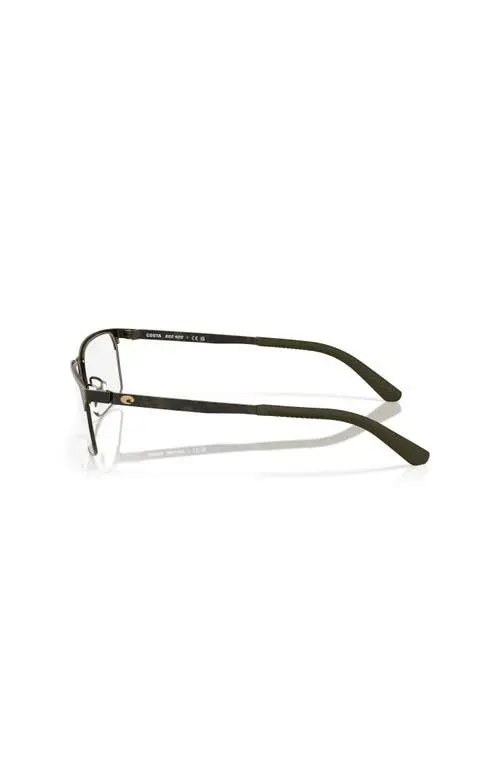 COSTA 54mm Rectangle Full Rim Eyeglasses - Copper