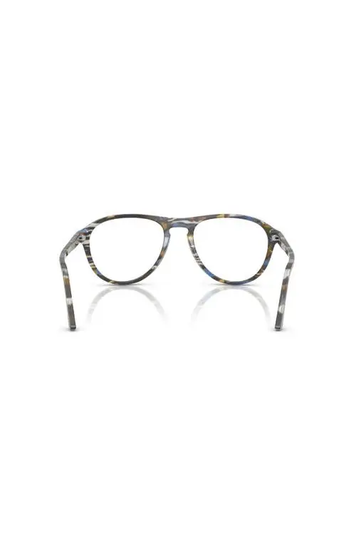 Persol 53mm Pilot Optical Glasses - Multicolor