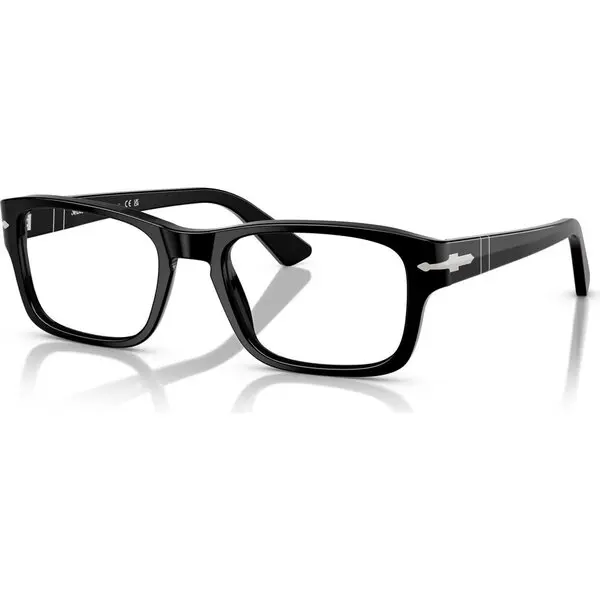 Persol 54mm Rectangle Eyeglasses - Black