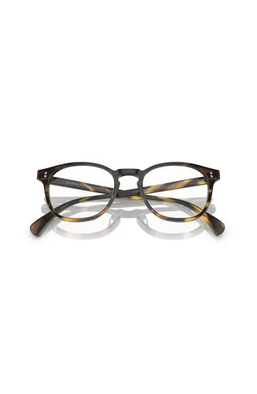 Oliver Spencer 51mm Round Optical Glasses - Black