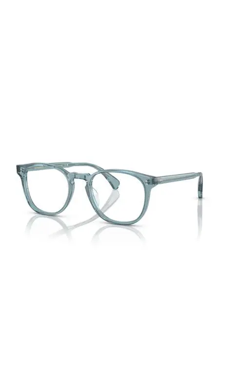 Oliver Spencer 51mm Round Optical Glasses - Blue
