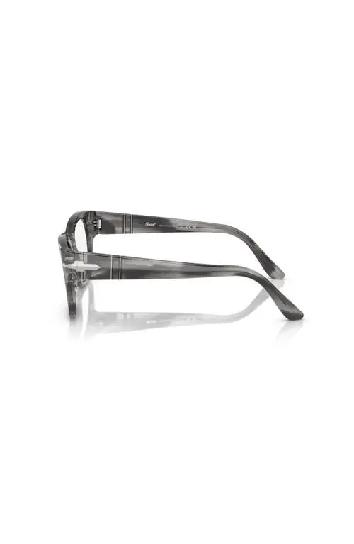 Persol Rectangle Acetate Eyeglasses - Grey