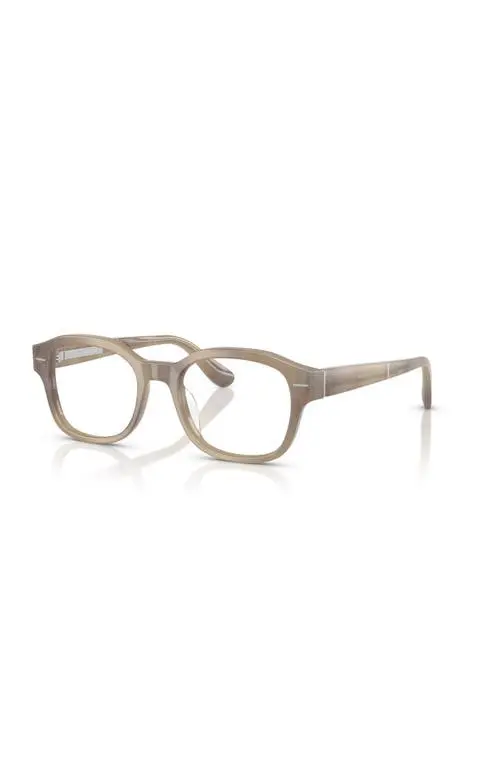 Brunello Cucinelli 50mm Rectangle Eyeglasses - Brown