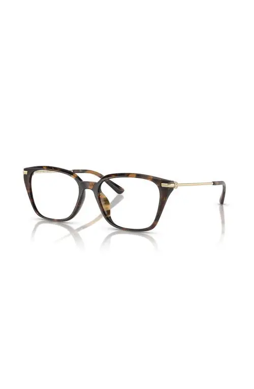 Michael Kors Rectangular Full Rim Eyeglasses - Tortoise
