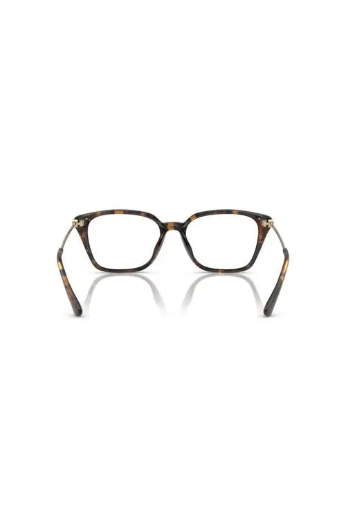 Michael Kors Rectangular Full Rim Eyeglasses - Tortoise