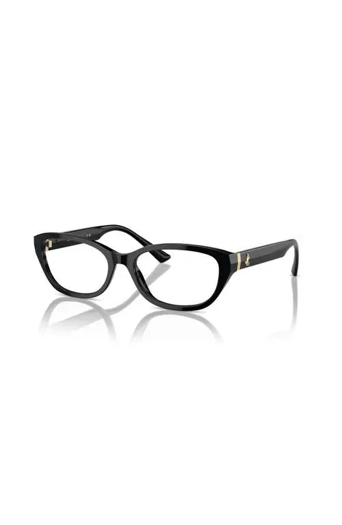JIMMY CHOO 53mm Oval Eyeglasses - Black