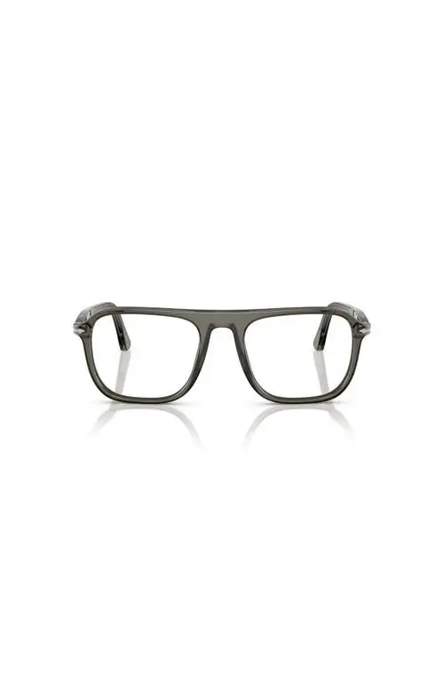 Persol 51mm Square Eyeglasses - Grey