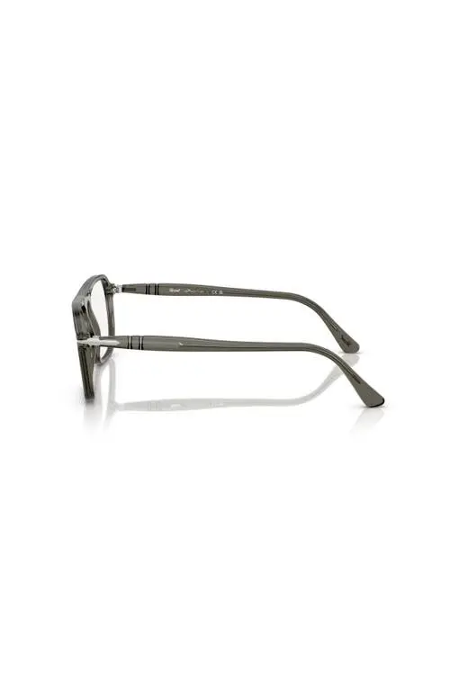 Persol 51mm Square Eyeglasses - Grey