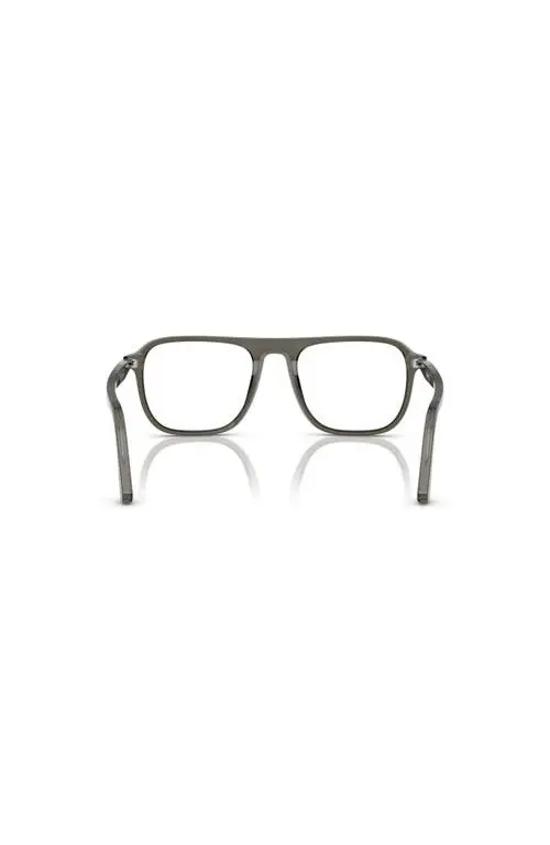 Persol 51mm Square Eyeglasses - Grey