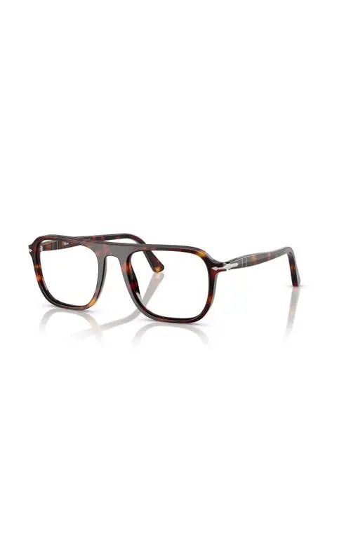 Persol Square Acetate Eyeglasses - Tortoise