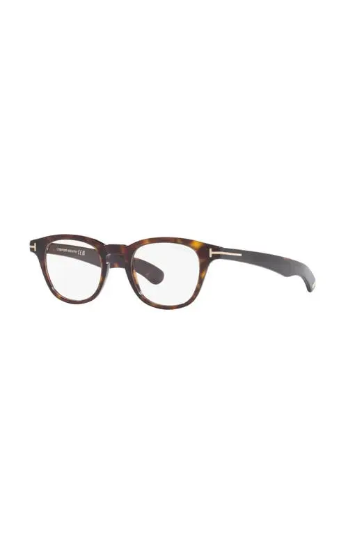 TOM FORD 47mm Round Optical Eyeglasses - Tortoise