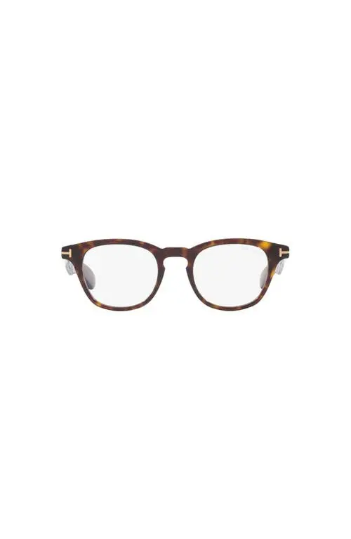 TOM FORD 47mm Round Optical Eyeglasses - Tortoise