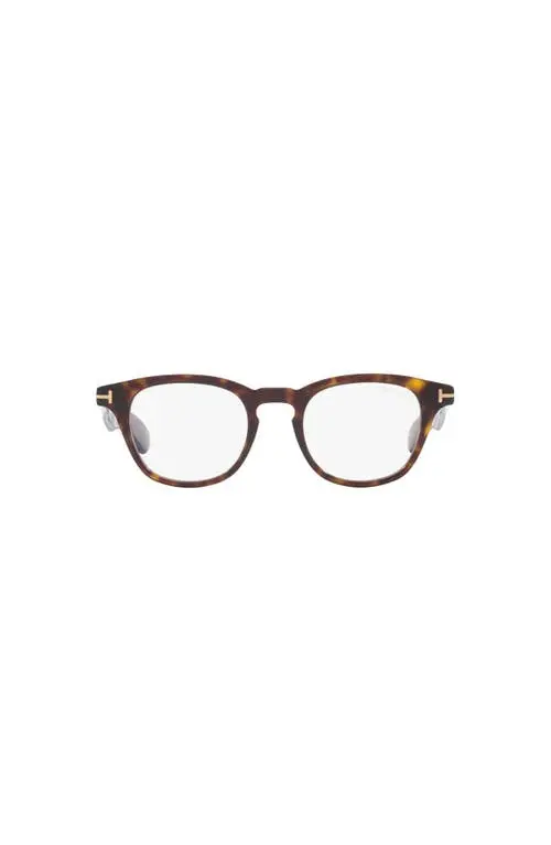 TOM FORD Full Rim Round Eyeglasses - Tortoise