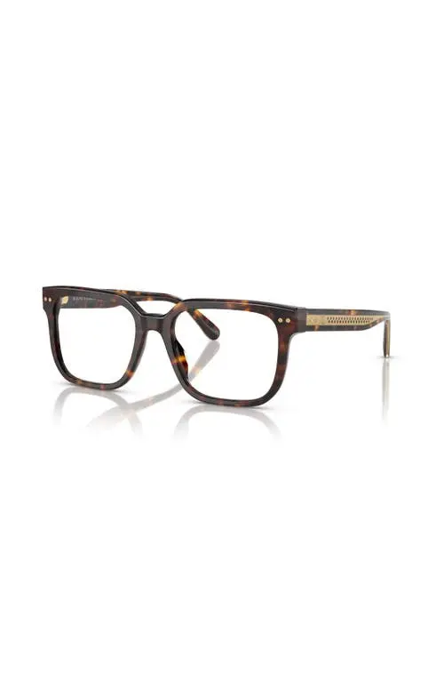 Ralph Lauren 53mm Rectangle Optical Glasses - Brown