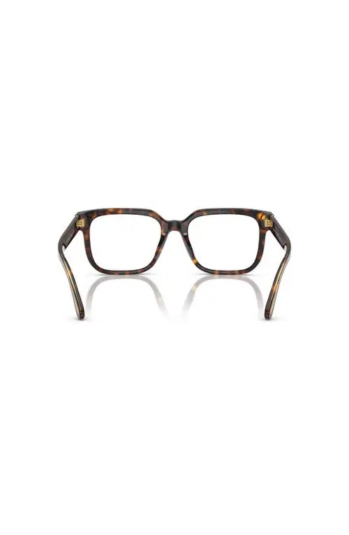 Ralph Lauren 53mm Rectangle Optical Glasses - Brown