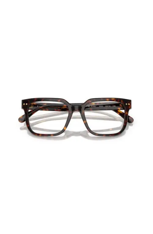 Ralph Lauren 53mm Rectangle Optical Glasses - Brown