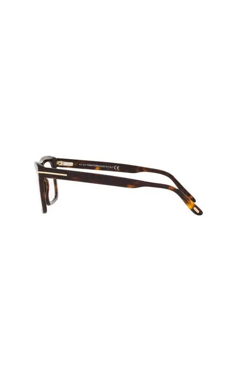 TOM FORD 52mm Rectangle Optical Glasses - Tortoise