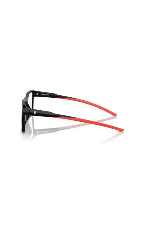 SCUDERIA FERRARI Rectangle Full Rim Eyeglasses - Black