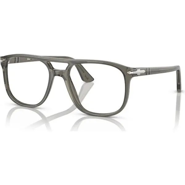 Persol 54mm Pilot Eyeglasses - Grey