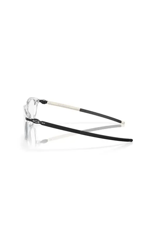 Oakley 50mm Round Full Rim Eyeglasses - Transparent