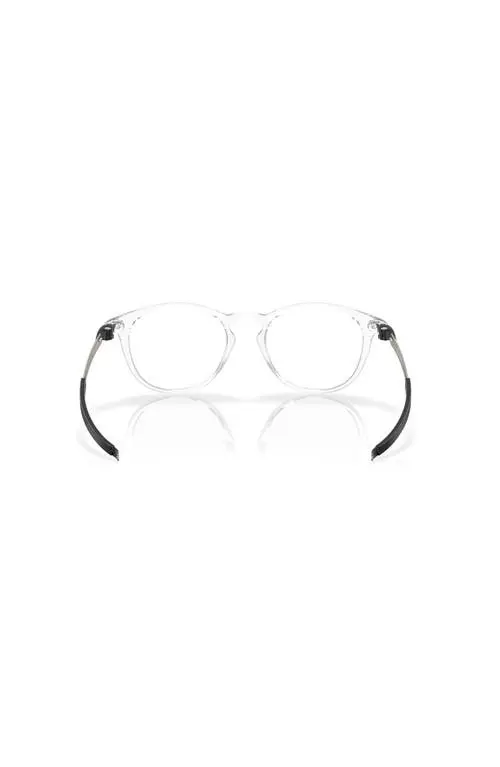 Oakley 50mm Round Full Rim Eyeglasses - Transparent
