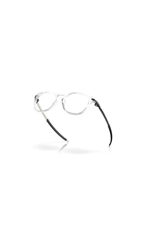 Oakley 50mm Round Full Rim Eyeglasses - Transparent